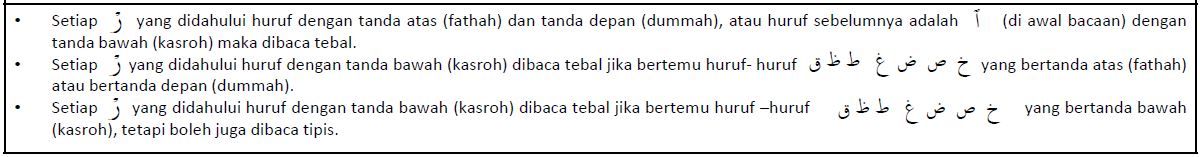 Kenal Simbol 11 HURUF RO YANG DIBACA TEBAL – Mari Belajar Iqra